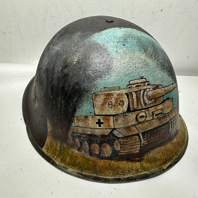 WW2 D-DAY COMMEMORATIVE Helmet - Original Mk3 British / Canadian Turtle ...
