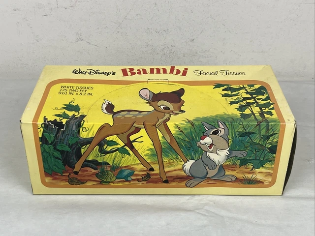 RARE! VINTAGE 1979 Walt Disney’s BAMBI Thumper Tissue Box NEW SEALED ...