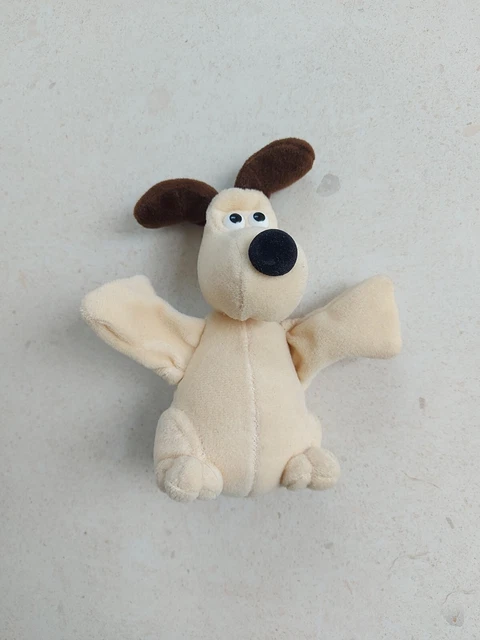 AARDMAN WALLACE & Gromit 1989 - Gromit Finger Puppet Soft Toy Plush ...