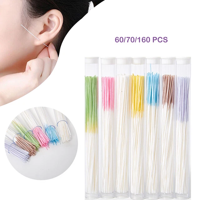 60/70/160 PCS EAR Cleaning Set Grass Paper Floss Ear Hole Aftercare To ...