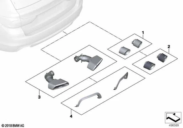 BMW GENUINE M Performance Cutout Trims Set LHD Replacement Fits G31 ...