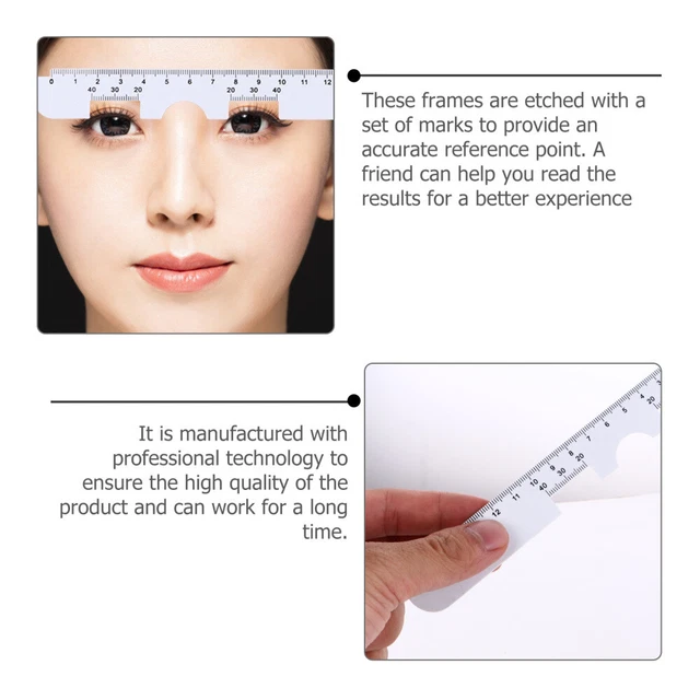 HERRAMIENTA DE PRUEBA ocular de plástico regla óptica escala de ...