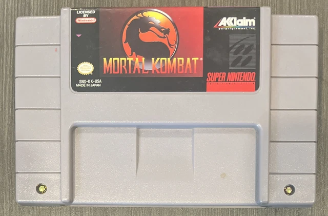 MORTAL KOMBAT MK 1 Super Nintendo SNES original authentique rétro ...