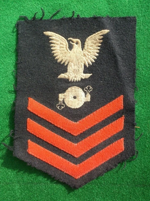 VINTAGE US NAVY petty officer first class boiler technician badge ...