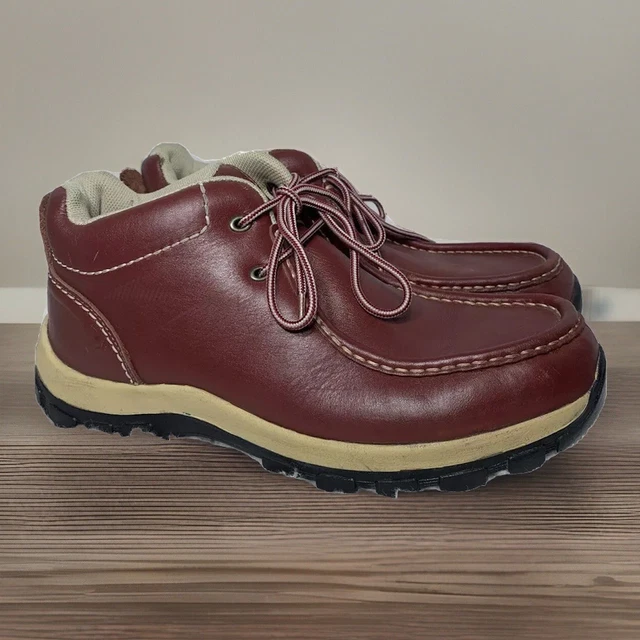 ID REQUIRED SIZE 11 D Burgundy Red Leather Vintage Chukka Ankle Y2K ...