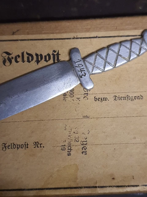 FUND 2WK WW2 Deutsches Reich Feldpost Brieföffner 1943 EUR 35,00 ...