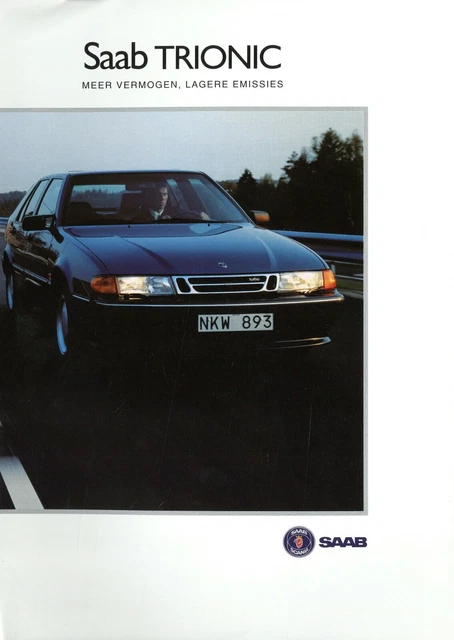 1992 SAAB TRIONIC Prospekt NL 260208 Brochure Catalogue Brochyr ...