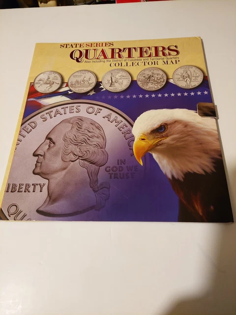 USA FULL COLLECTION of 56 US State Quarter Coins in Original Binder ...