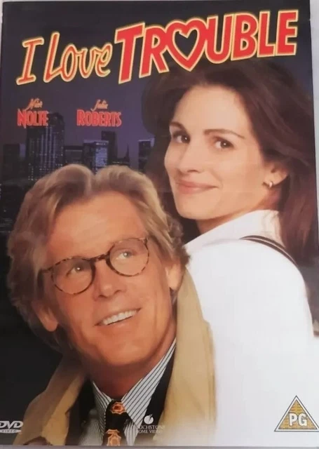 I LOVE TROUBLE DVD 90s FILM MOVIE NICK NOLTE & JULIA ROBERTS UK SELLER ...