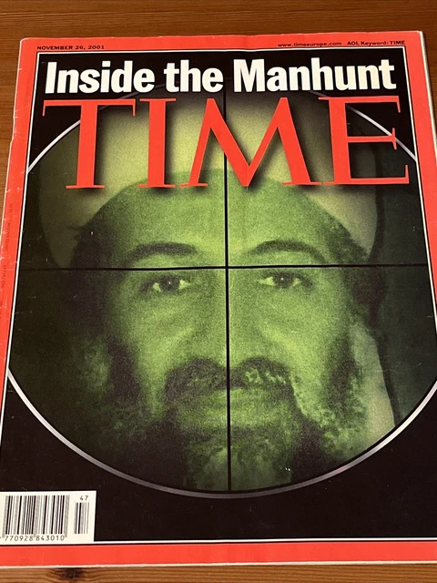 TIME MAGAZINE 2001 ‘inside The Manhunt’ Bin Laden Issue November 2001 ...