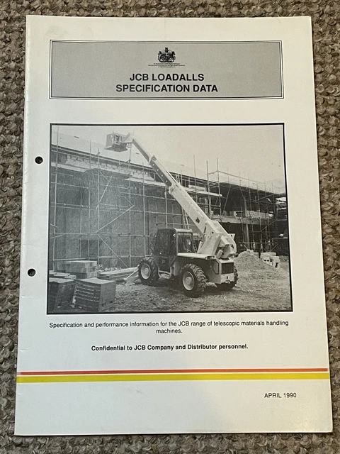 JCB LOADALLS SPECIFICATIONS Data Brochure - Telescopic & Handling ...