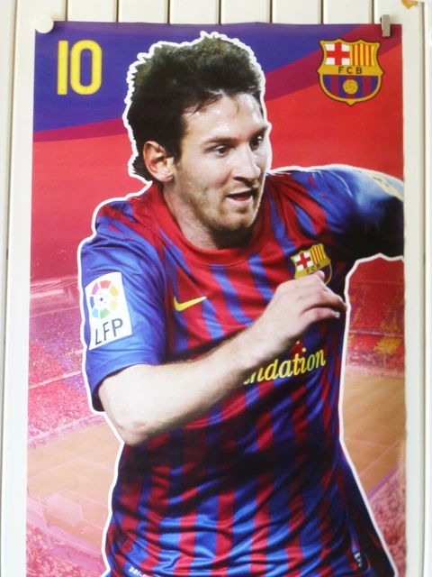 LIONEL MESSI 10 Poster Affiche FCB LFP 53x158cm BARCELONE Football Club ...