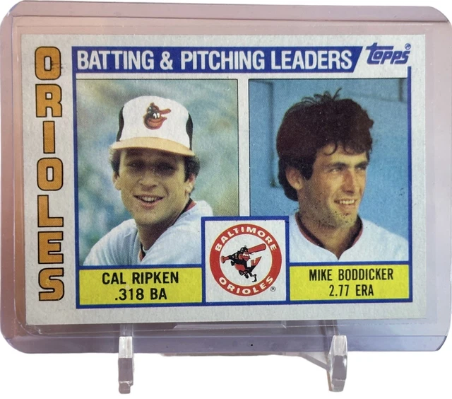 1984 TOPPS CAL Ripken & Mike Boddicker Baltimore Orioles Card #426 avec ...