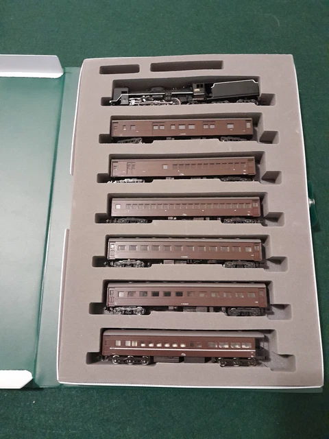 KATO N SCALE C57 Class 4-6-2 Steam Locomotive Mail Train with Six 34 ...