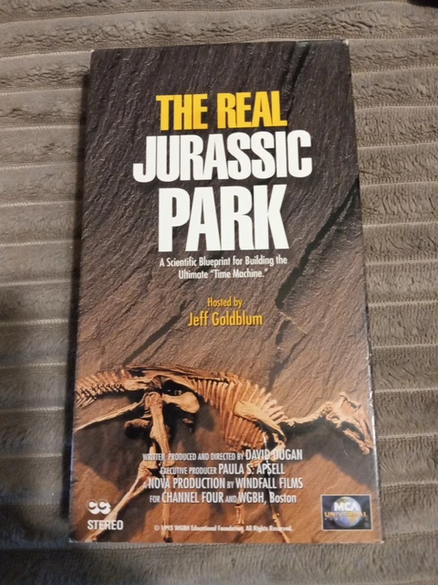 THE REAL JURASSIC Park Vhs Dinosaur Dna Nova Documentary Action Jeff ...