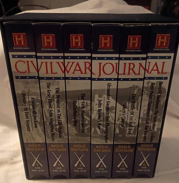 HISTORY CHANNEL CIVIL War Journal Danny Glover 6 Tape VHS Set Excellent ...