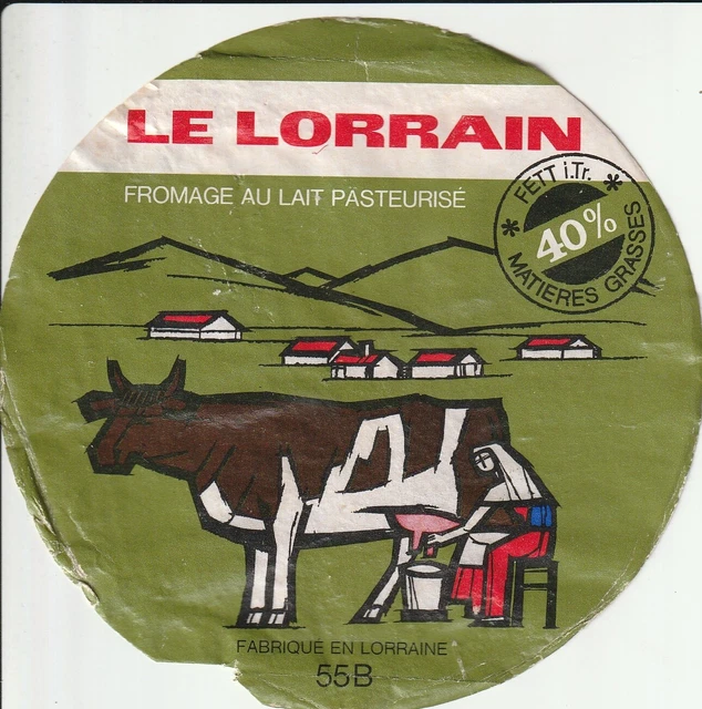ANCIENNE ETIQUETTE FROMAGE LE LORRAIN MEUSE EUR 4,40 - PicClick FR
