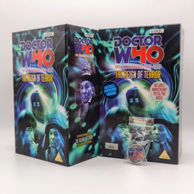 DOCTOR WHO THE Reign of Terror Limited Edition VHS Boxset and Metal Pin ...