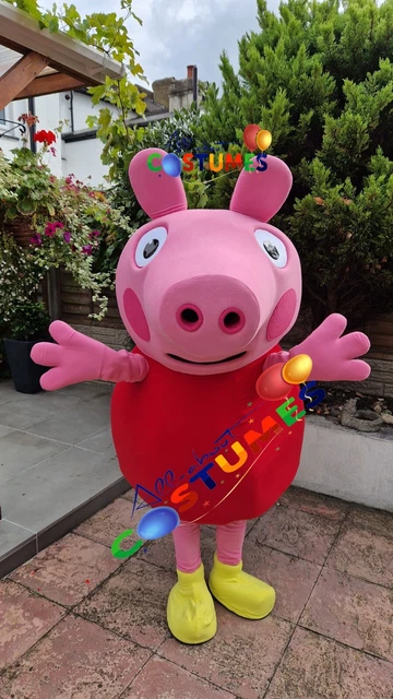 PEPPA PIG MASCOT Lookalike Costume Mascot Fancy Dress Hire Delivery ...