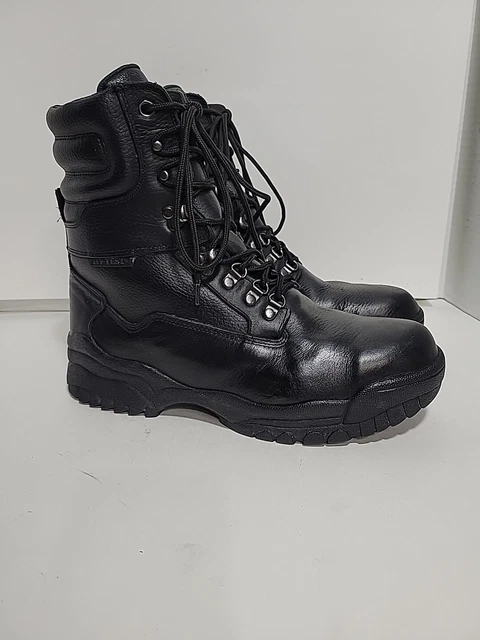 HY-TEST BY WOLVERINE Black Leather Steel Toe Work Mens 10.5 W Boots £44 ...