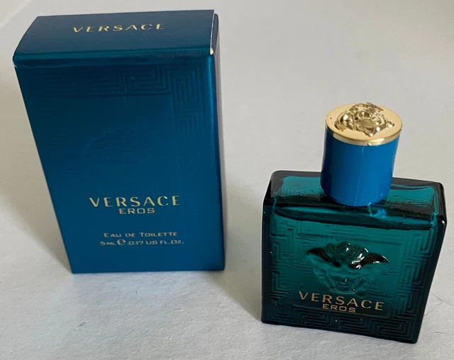 MINIATURE DE PARFUM VERSACE EROS Eau de toilette 5 ml + boite EUR 12,90 ...