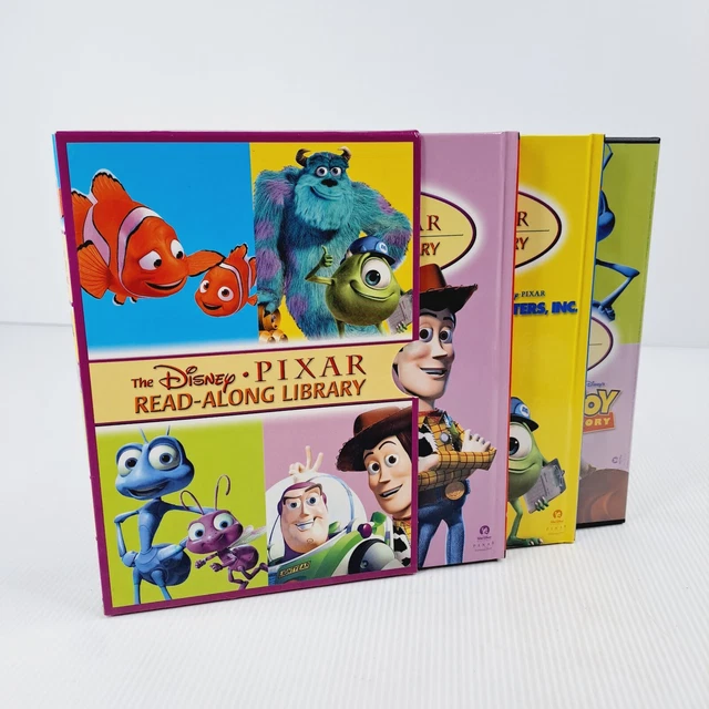 DISNEY PIXAR READ-ALONG Library Books -Toy Story Monsters Inc Nemo Bugs ...