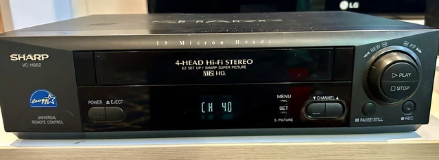 SHARP VC-H982U 4-HEAD Hi-Fi Stereo VCR VHS Player Recorder - Working ...