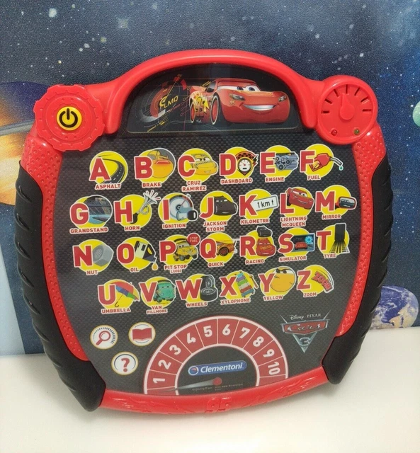 DISNEY PIXAR CARS 3 Alphabet Pad Electronic Learning Toy Clementoni £10 ...