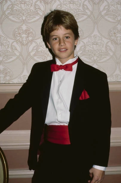 AMERICA CHILD ACTOR Kirk Cameron wearing a tuxedo a red bow tie a - Old ...