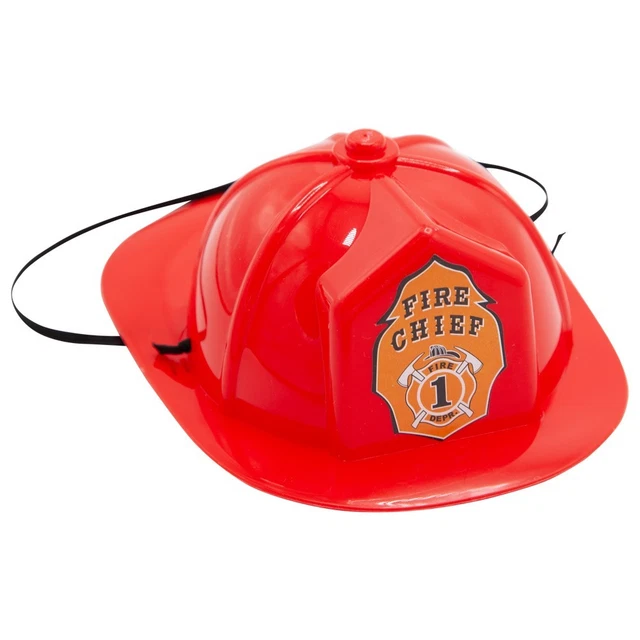 ADULT MINI FIREMAN Helmet Fire Fighter Chief Firewoman Fancy Dress ...