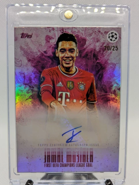 TOPPS JAMAL MUSIALA Curated Set Jamal Musiala Auto /25 Bayern Munich ...