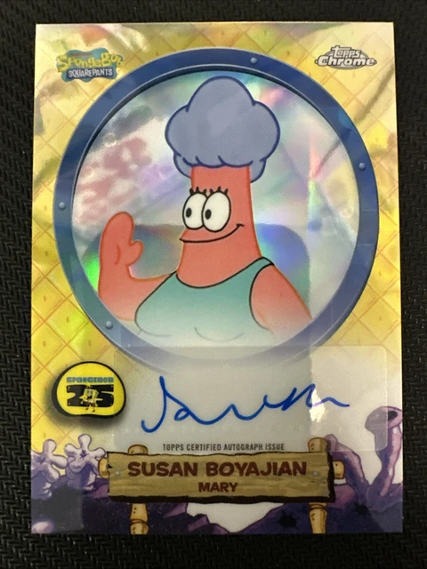 SUSAN BOYAJIAN (MARY) 2025 Topps Chrome SpongeBob SquarePants Autograph ...