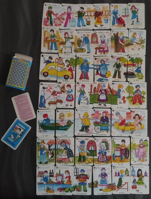 ANCIEN JEU DES 7 familles puzzle LES METIERS France Cartes EUR 8,99 ...