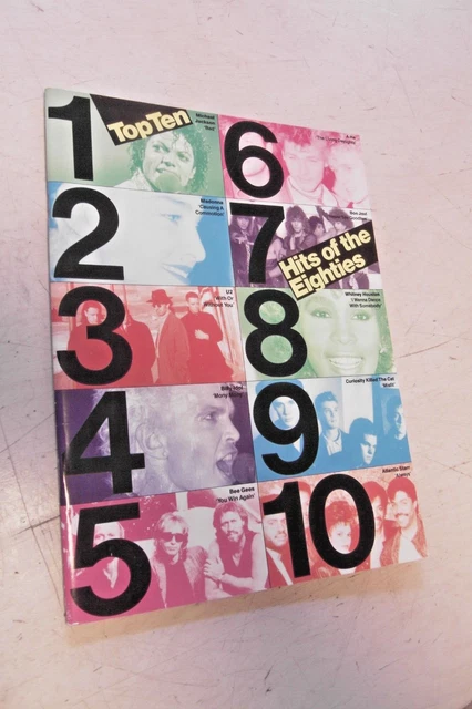 ANCIENNE NOTES TOP Ten Hits Of The Eighties Wise Publications 1988 ...