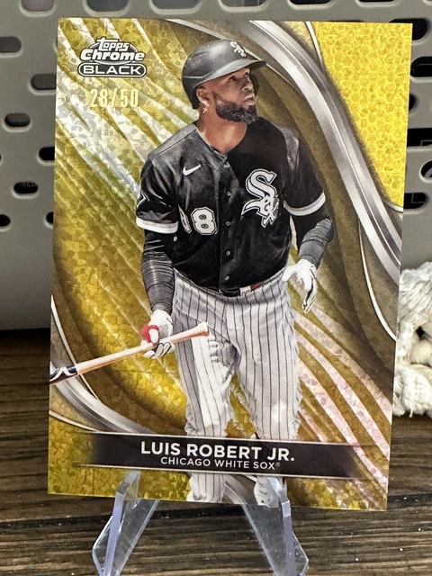 2024 TOPPS CHROME noir Luis Robert Jr or /50 Chicago White Sox Star EUR 33,58 - PicClick FR