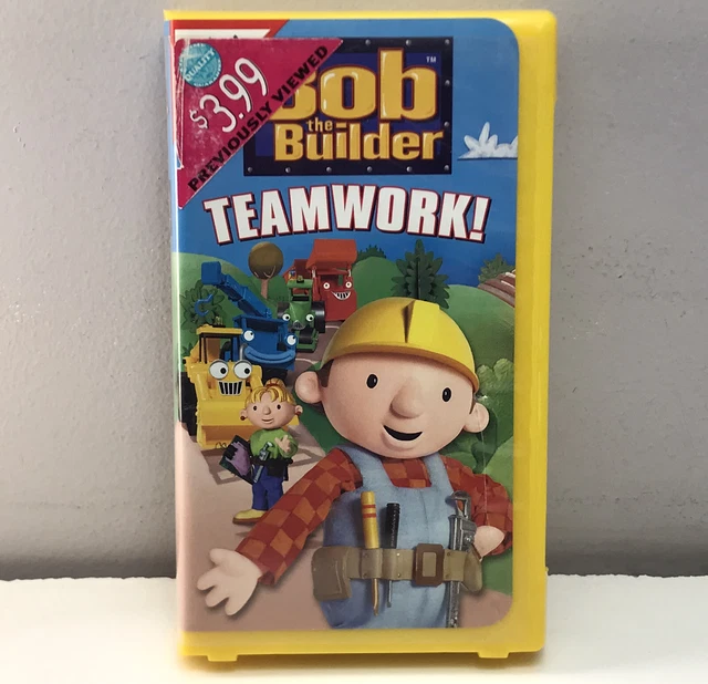 BOB THE BUILDER Teamwork! VHS Video Tape BUY 2 GET 1 FREE Nick Jr PBS ...
