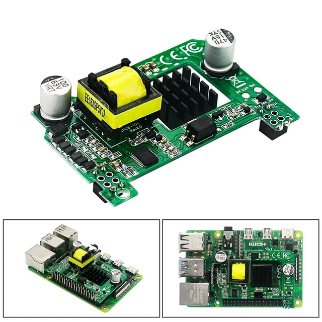 ETHERNET POE MODULE d'alimentation avec radiateurs pour Raspberry Pi 4B ...