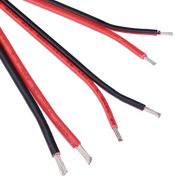 2 PIN HOOKUP Equipment Stranded Copper Cable Wire 26AWG to 14AWG LED ...