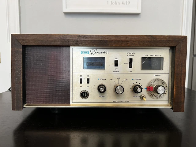 SBE CONSOLE II 23 CH. AM/SSB CB BASE. Untested But Plays Static. See ...