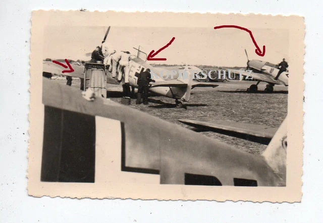 S29 - OSTPREUSSEN Jesau Flugplatz Stab JG 1 Flugzeug Plane Me 109 ...