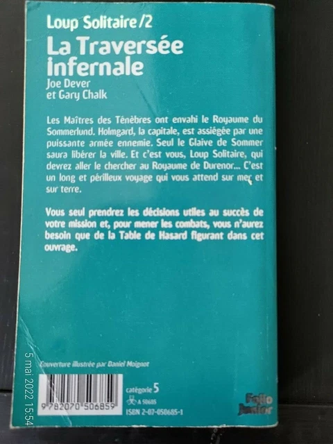 LDVELH SÉRIE LOUP SOLITAIRE n°2 : la traversée infernale EUR 2,50 - PicClick FR