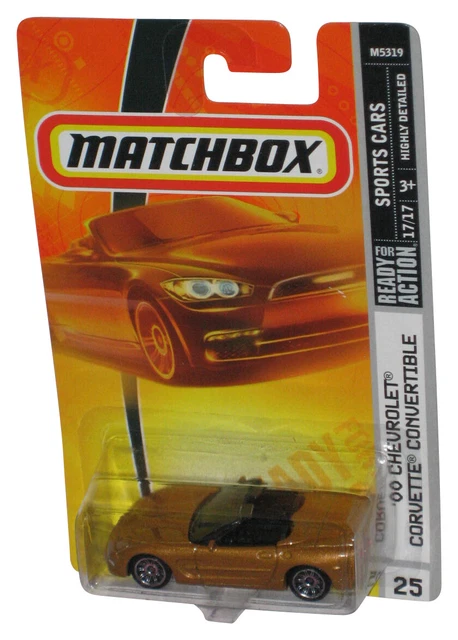 MATCHBOX SPORTS VOITURES 17/17 (2007) Gold '00 Chevrolet Corvette ...