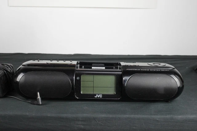 JVC PORTABLE AUDIO System Ra-P11 Radio E Lettore Per Vecchi Ipod E ...