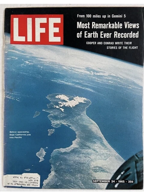 LIFE MAGAZINE SEPTEMBER 24 1965 Views of Earth From Gemini Vintage ...
