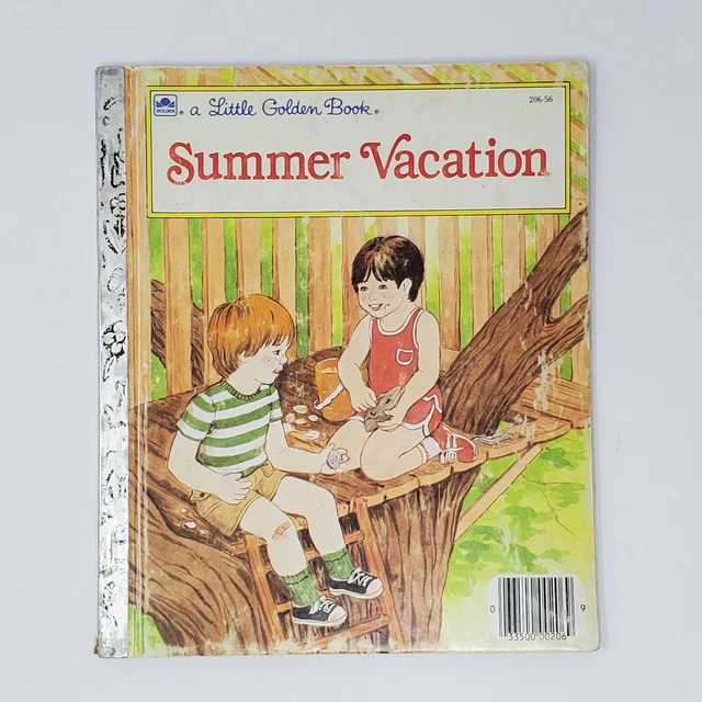 VINTAGE LITTLE GOLDEN Book Summer Vacation 1st Edition "A" 1986 $14.99 ...