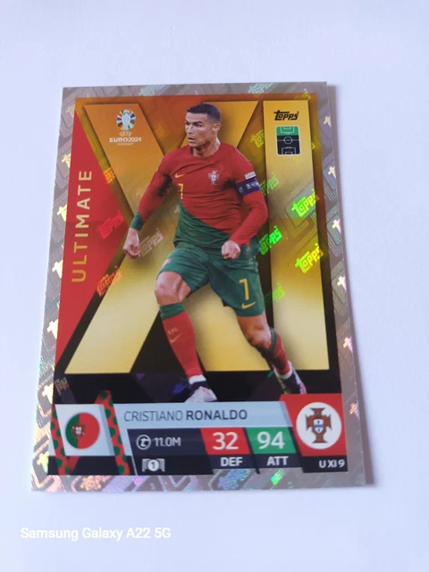 TOPPS MATCH ATTAX UEFA EURO 2024 Cristiano Ronaldo Ultimate U XI 9 £2.00 - PicClick UK