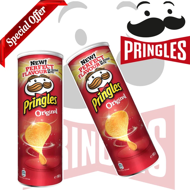 PACK OF 2 x PRINGLES ORIGINAL Potato Chips Snacks Pack of 2 x 165g £18. ...