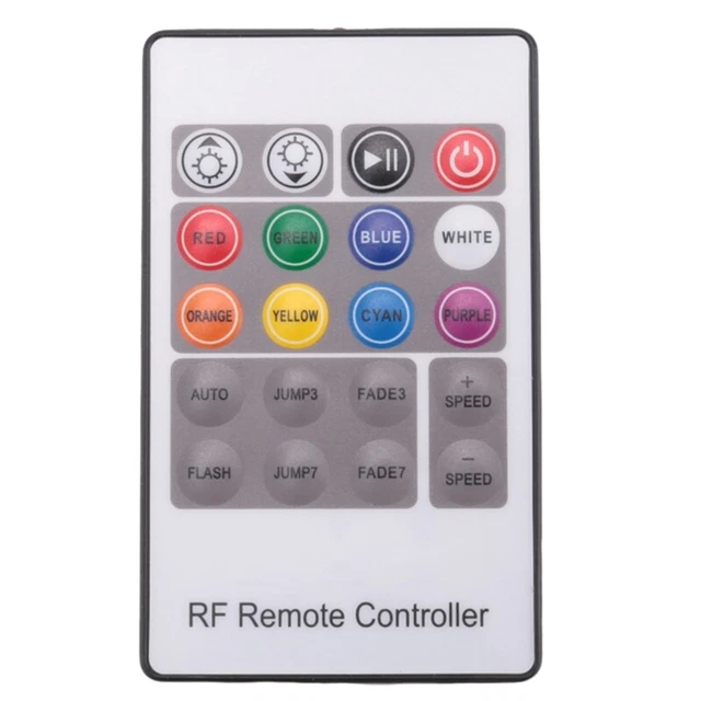 LED CONTROLLER 12-24V Low Pressure 20-Key Remote Control RGB Light ...