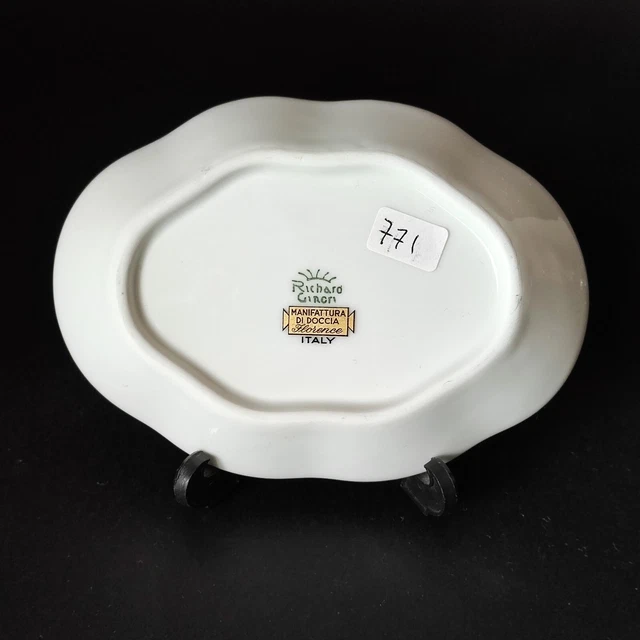 PIATTINO IN PORCELLANA della Richard Ginori con decoro Galli Rossi (cod ...
