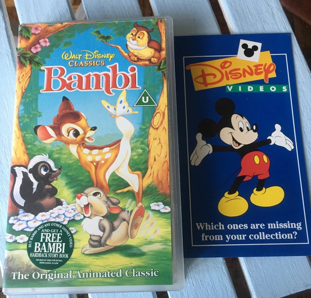 BAMBI VHS - Disney Classic VHS Video Tape - Very Good Condition $7.70 ...
